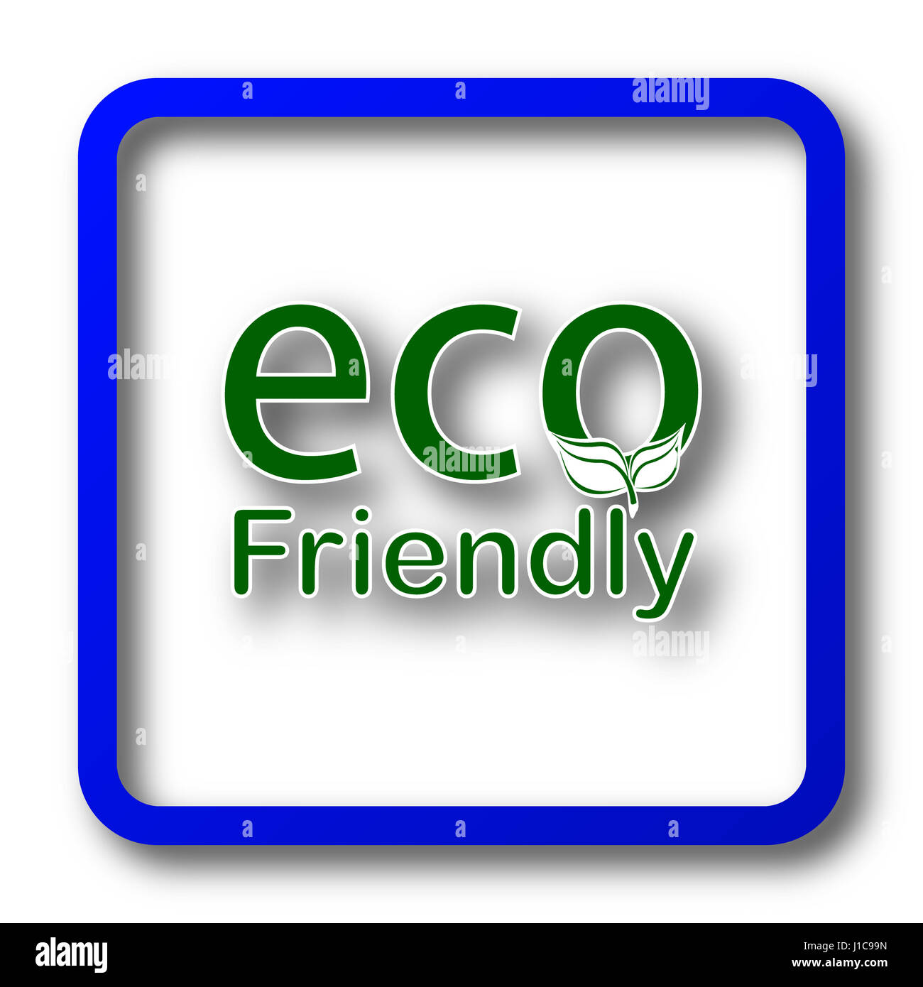 Eco Friendly icon. Eco Friendly website button on white background ...