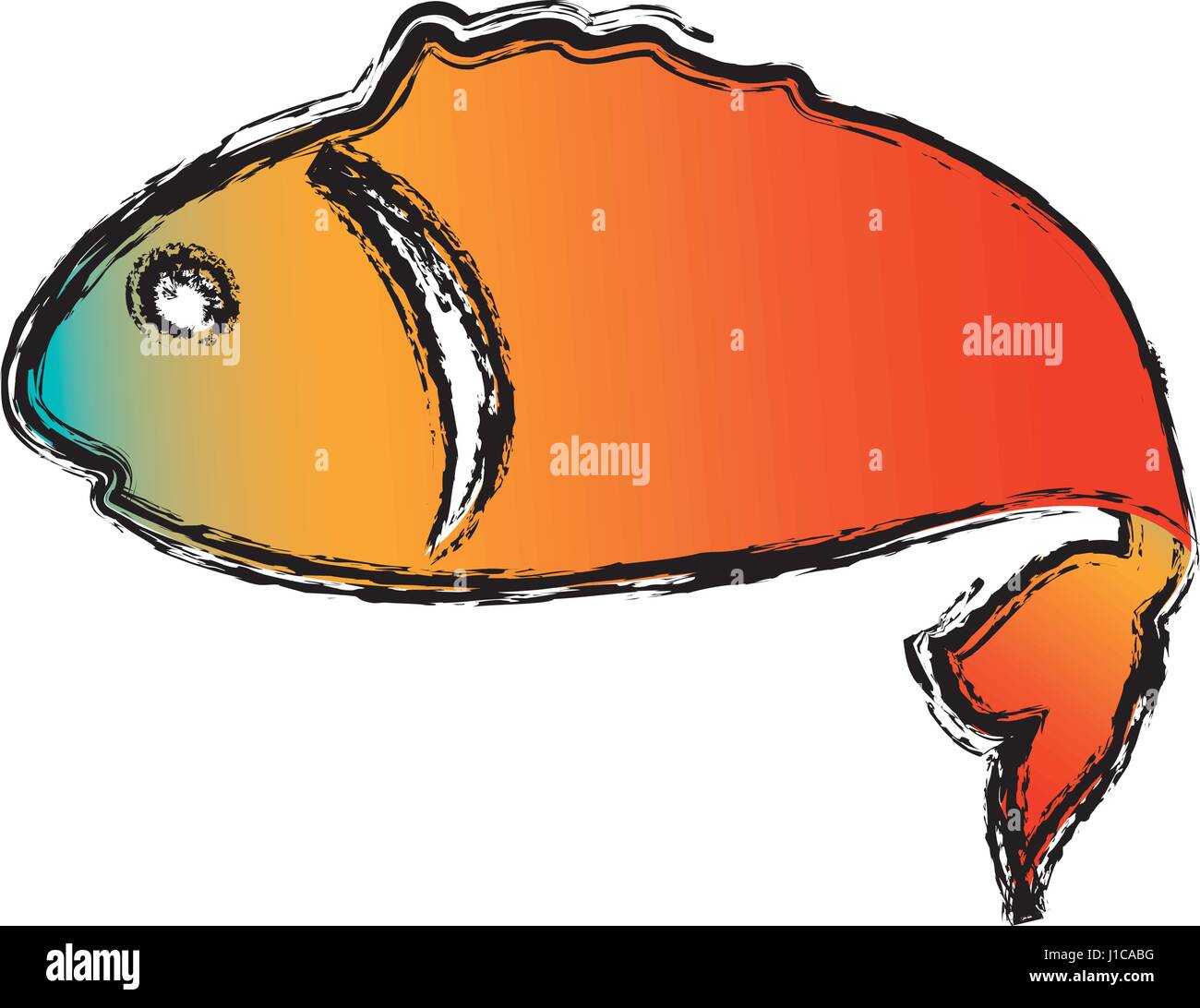 Fish sea animal symbol Stock Vector Image & Art - Alamy