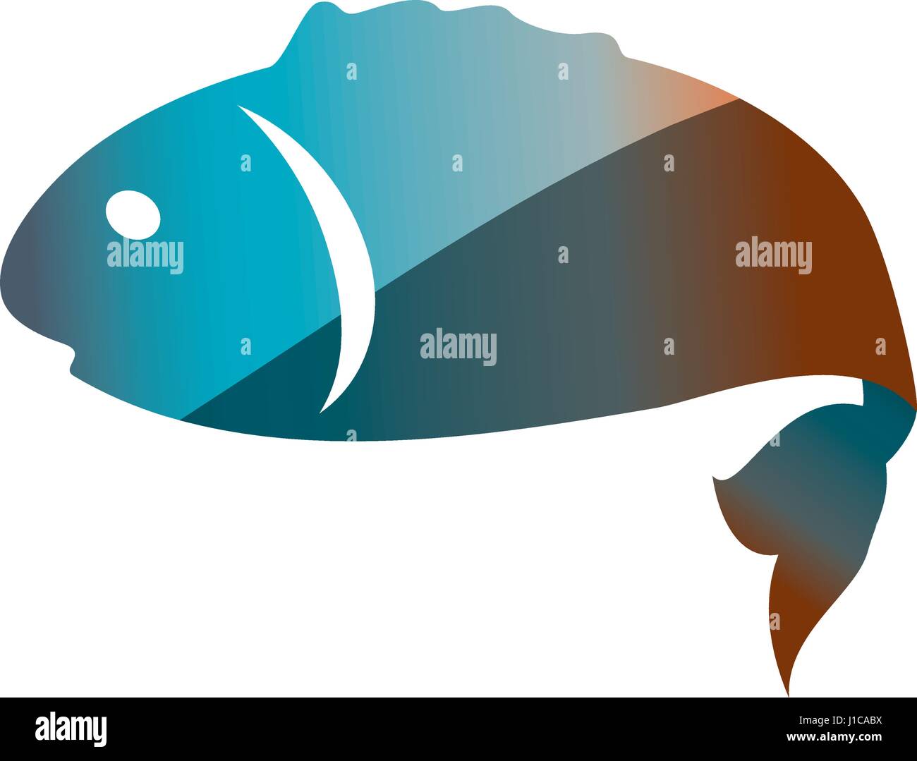 Fish sea animal symbol Stock Vector Image & Art - Alamy