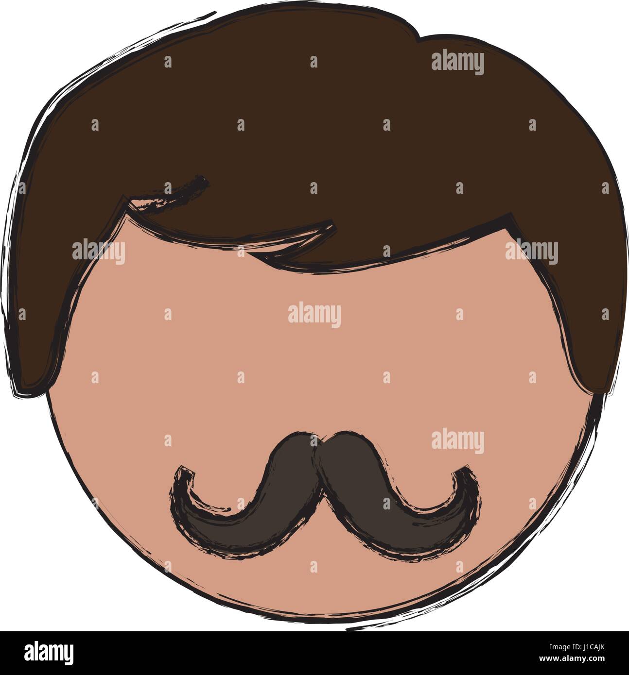 Man with mustache Stock Vector Image & Art - Alamy
