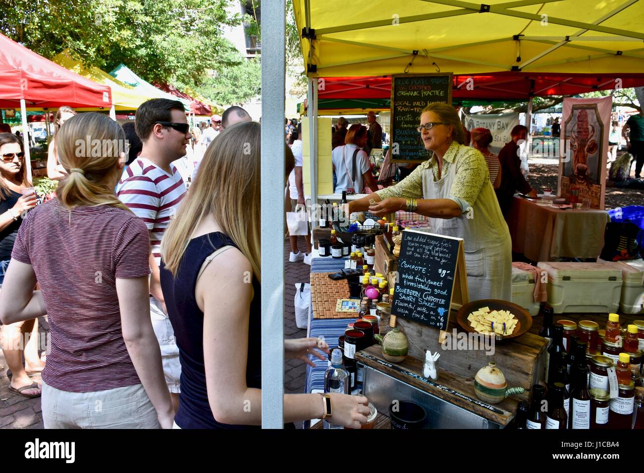 Charleston farmers market Charleston, South Carolina Stock Photo - Alamy
