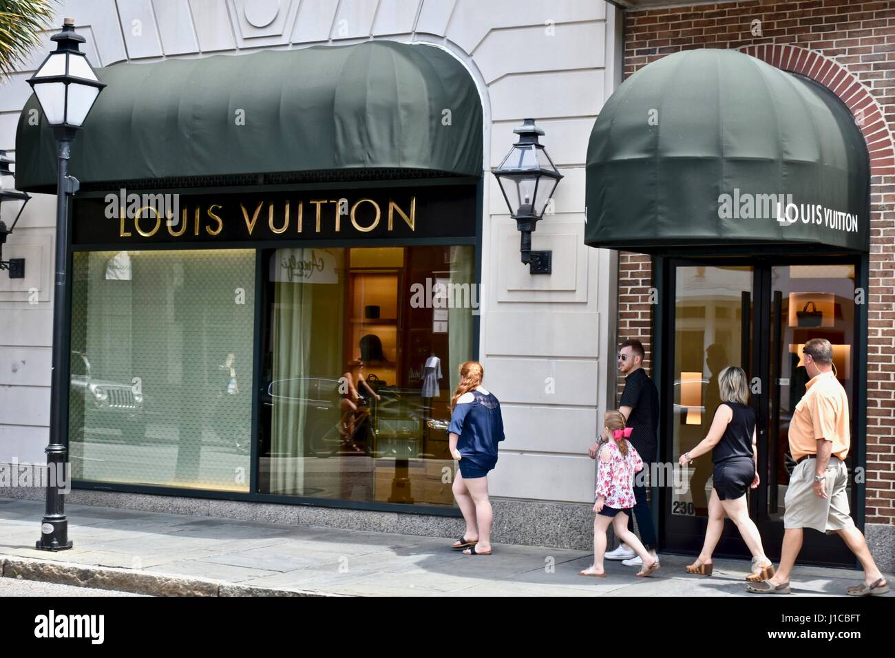Louis Vuitton storefront, Charleston, South Carolina Stock Photo - Alamy