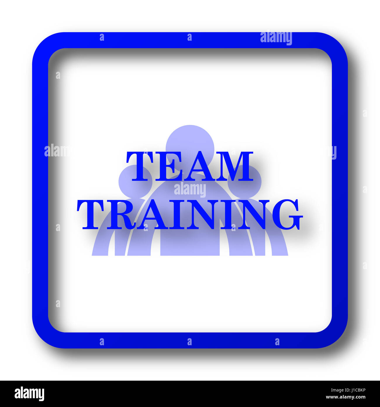 Team training icon. Team training website button on white background ...