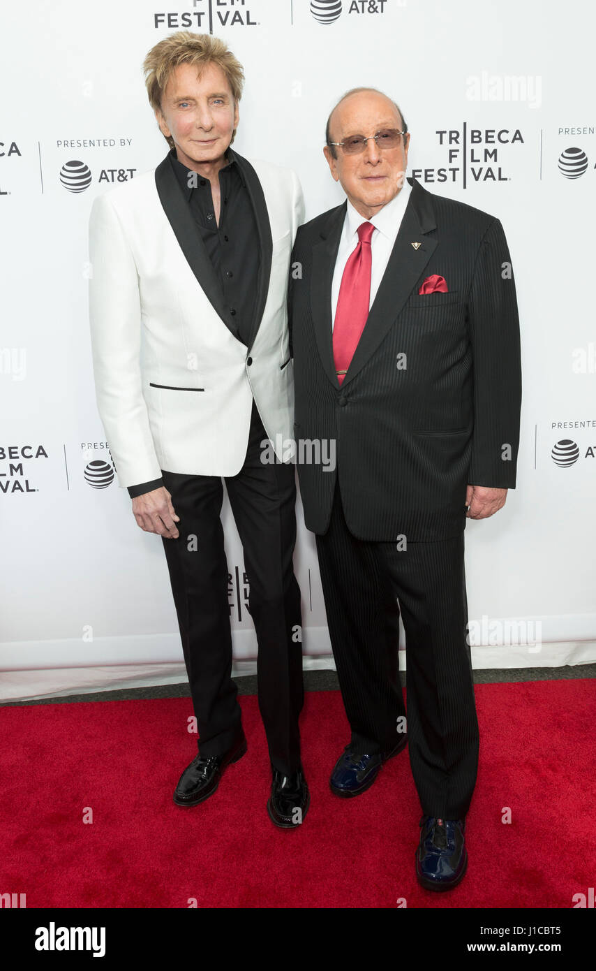 New York, United States. 19th Apr, 2017. Barry Manilow, Clive Davis ...