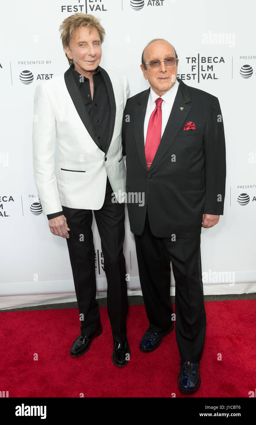 New York, United States. 19th Apr, 2017. Barry Manilow, Clive Davis ...