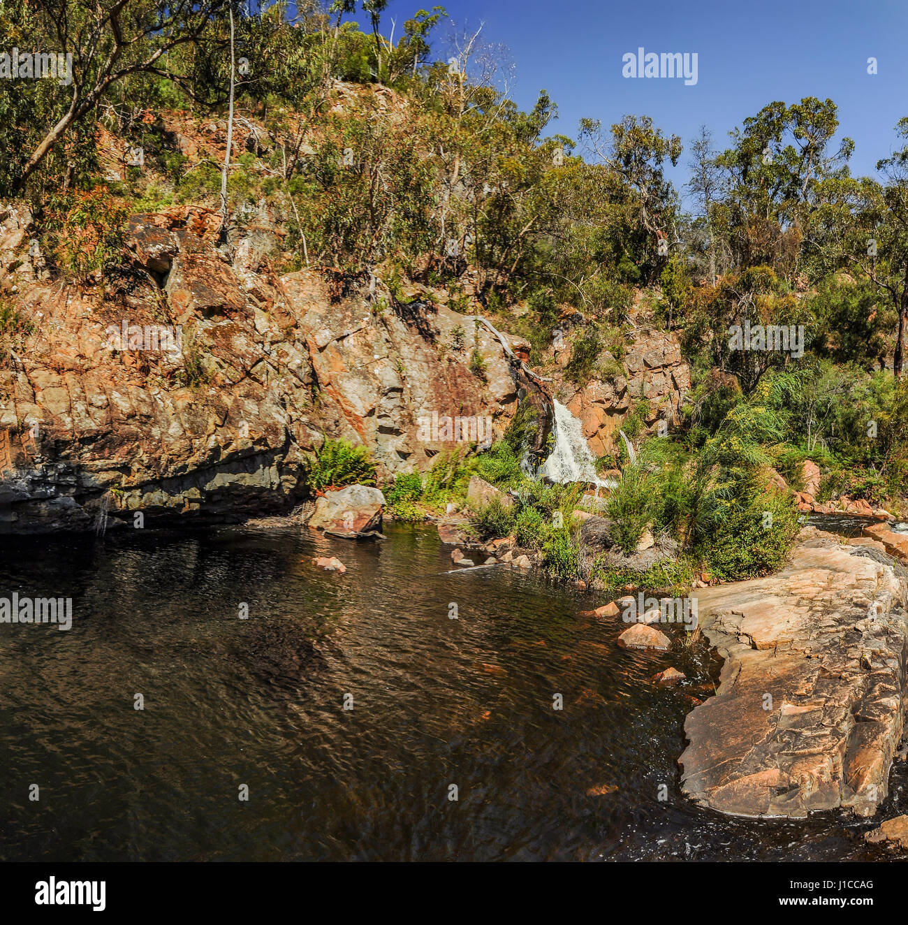 Waterfall Mackenzie is the most famous waterfall of the Park Grampians ...