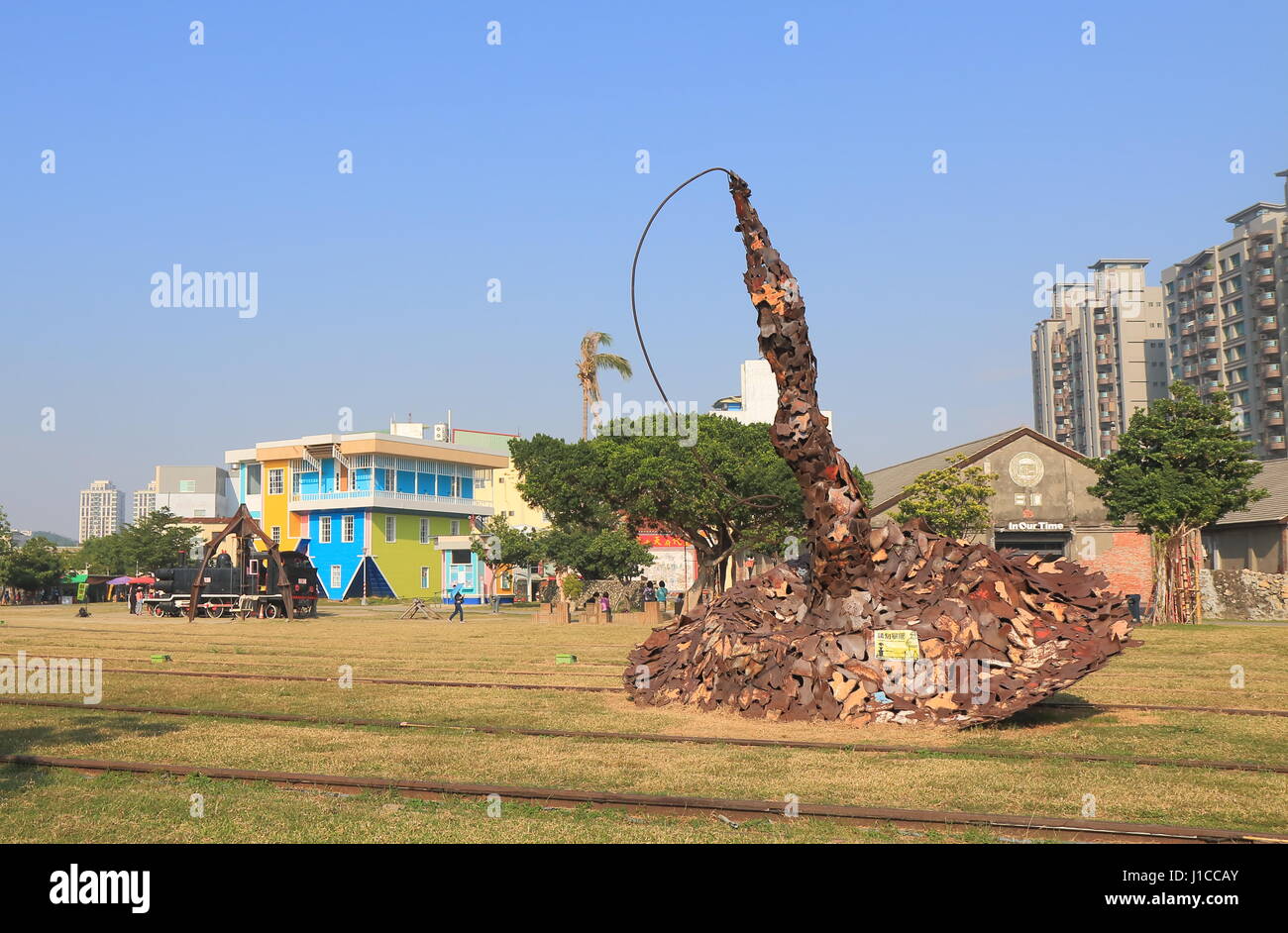 Pier 2 Art Center in Kaohsiung Taiwan. Pier 2 Art Center was originally ...