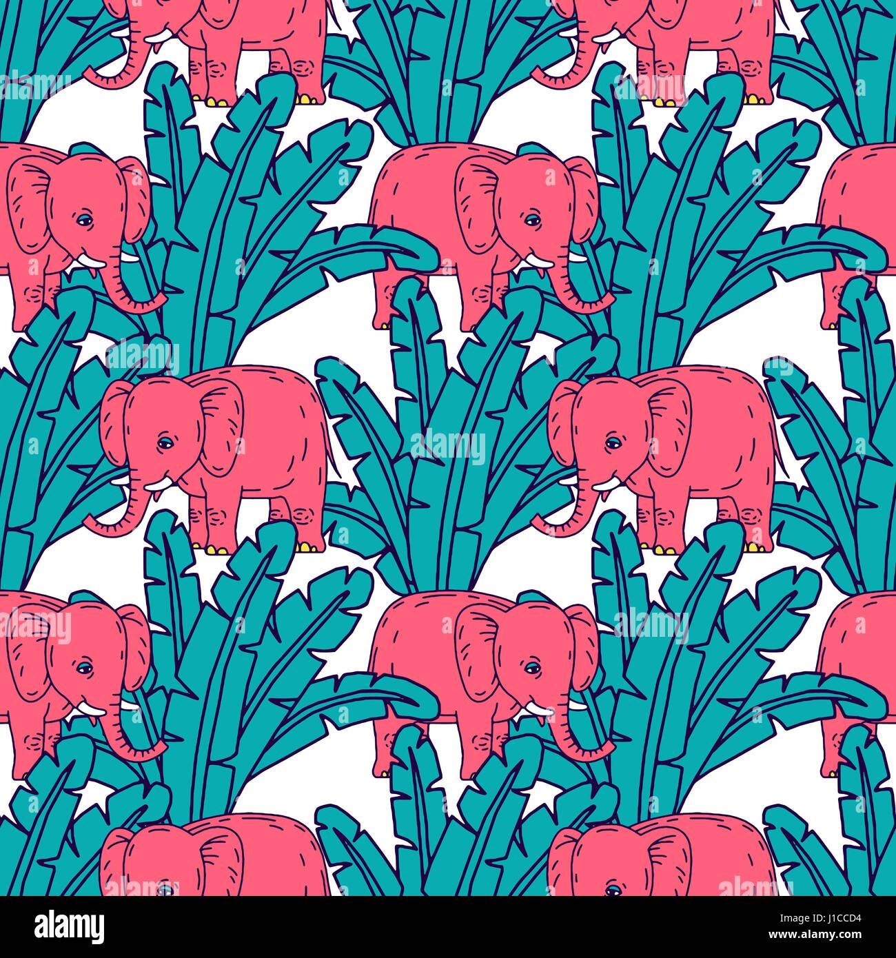 Cute elephant cartoon Stock Vector Image & Art - Alamy