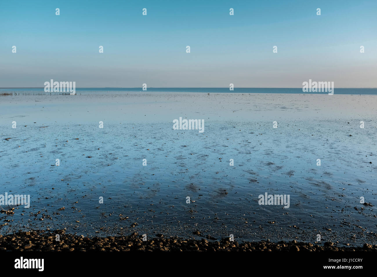 Seascape on Rømø, a Danish island in the UNESCO designated world ...