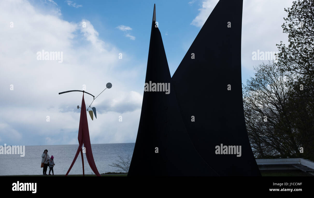 Alexander Calders' sculptures at Louisiana Museum of Modern Art Stock ...