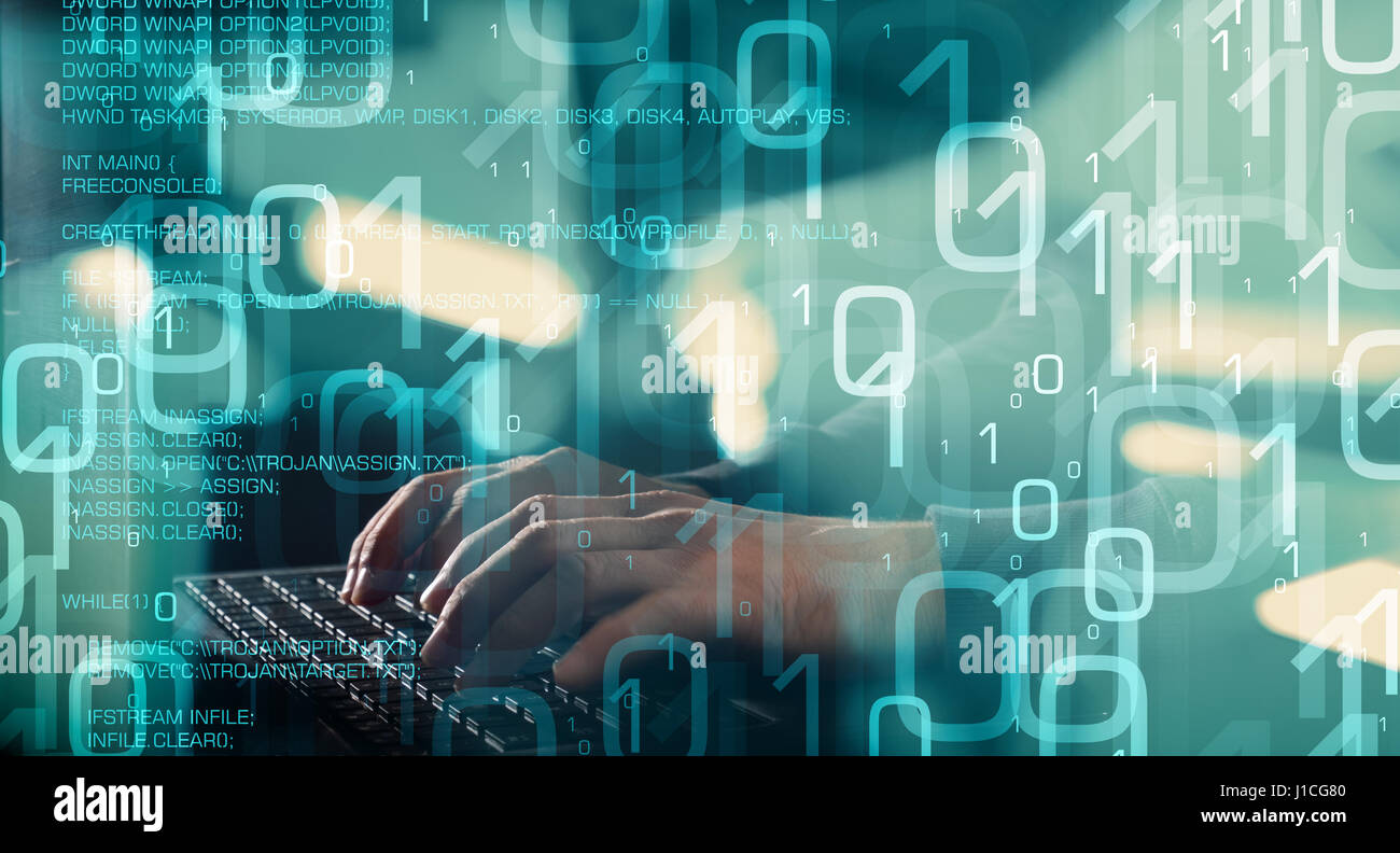 Computer hacker cyber attack, hacked computers Stock Photo - Alamy