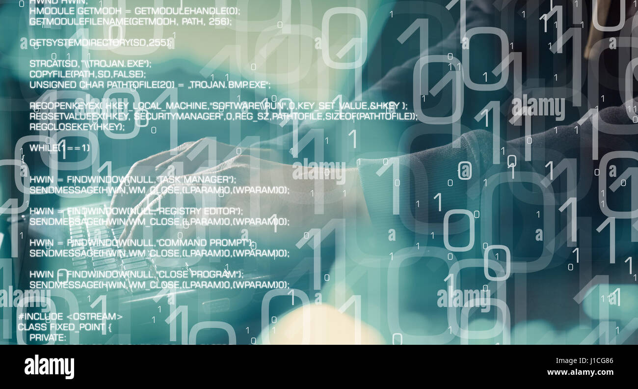 Cyber world security, hacked computer in cyber attack Stock Photo - Alamy