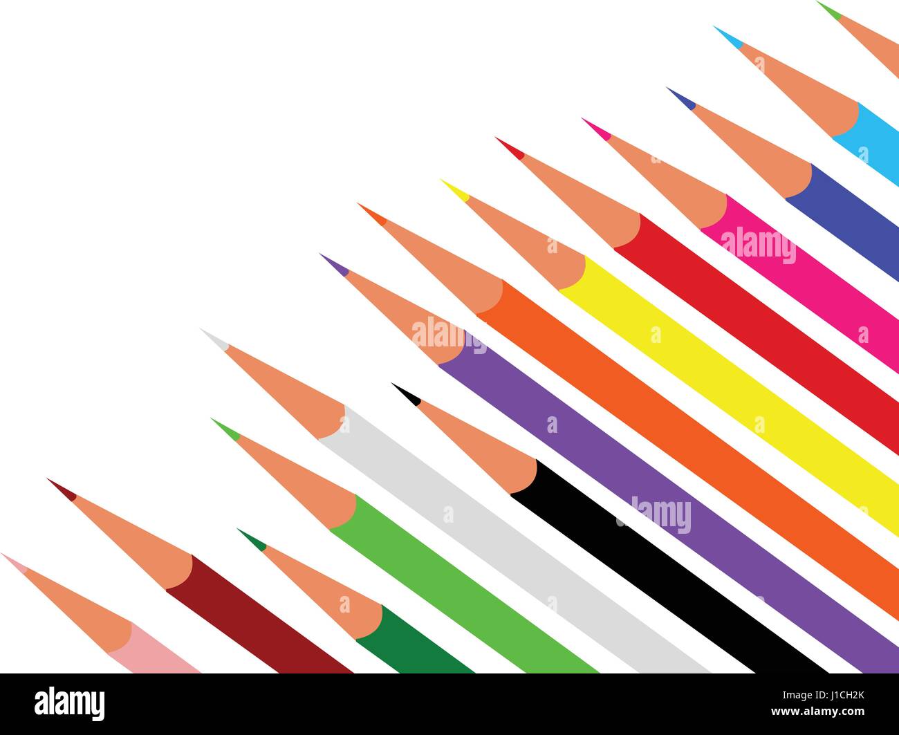 Colorfull pencils Stock Vector Images - Alamy