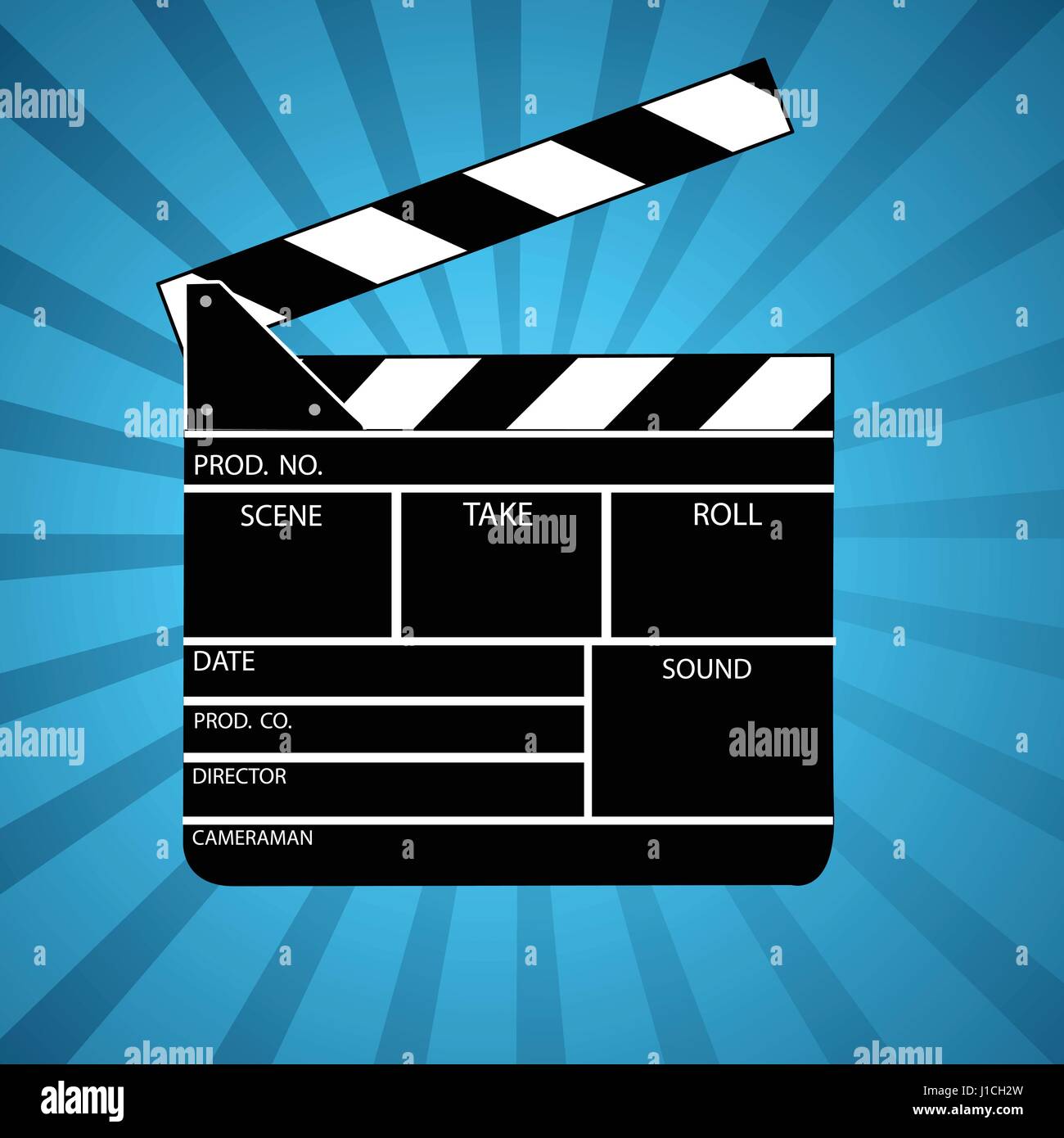 Movie clapper board Stock Vector Image & Art - Alamy