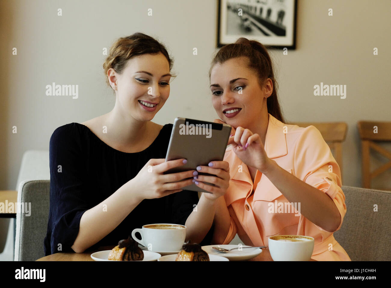 Women in cafe Stock Photo - Alamy