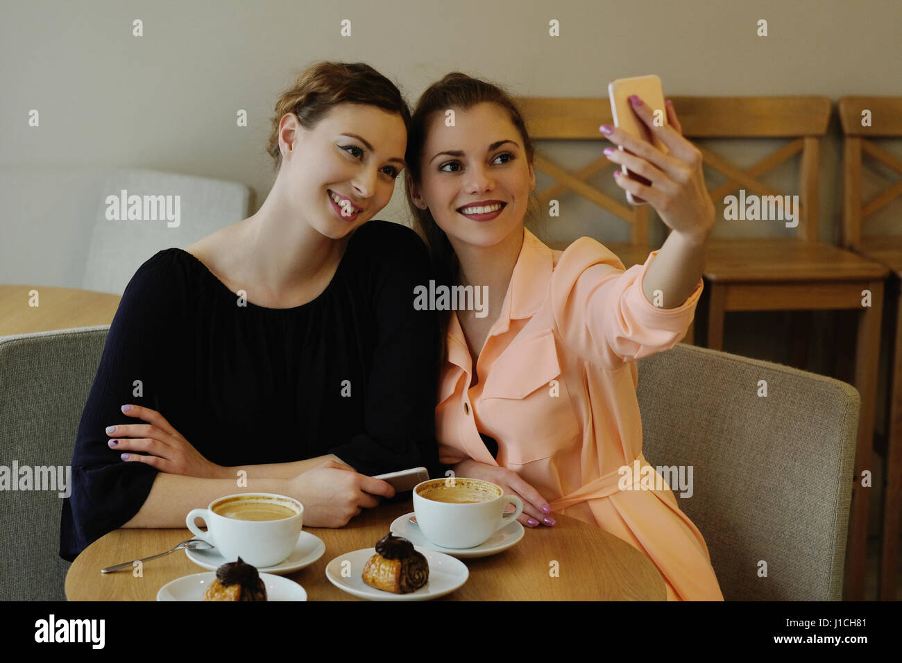 Women in cafe Stock Photo - Alamy