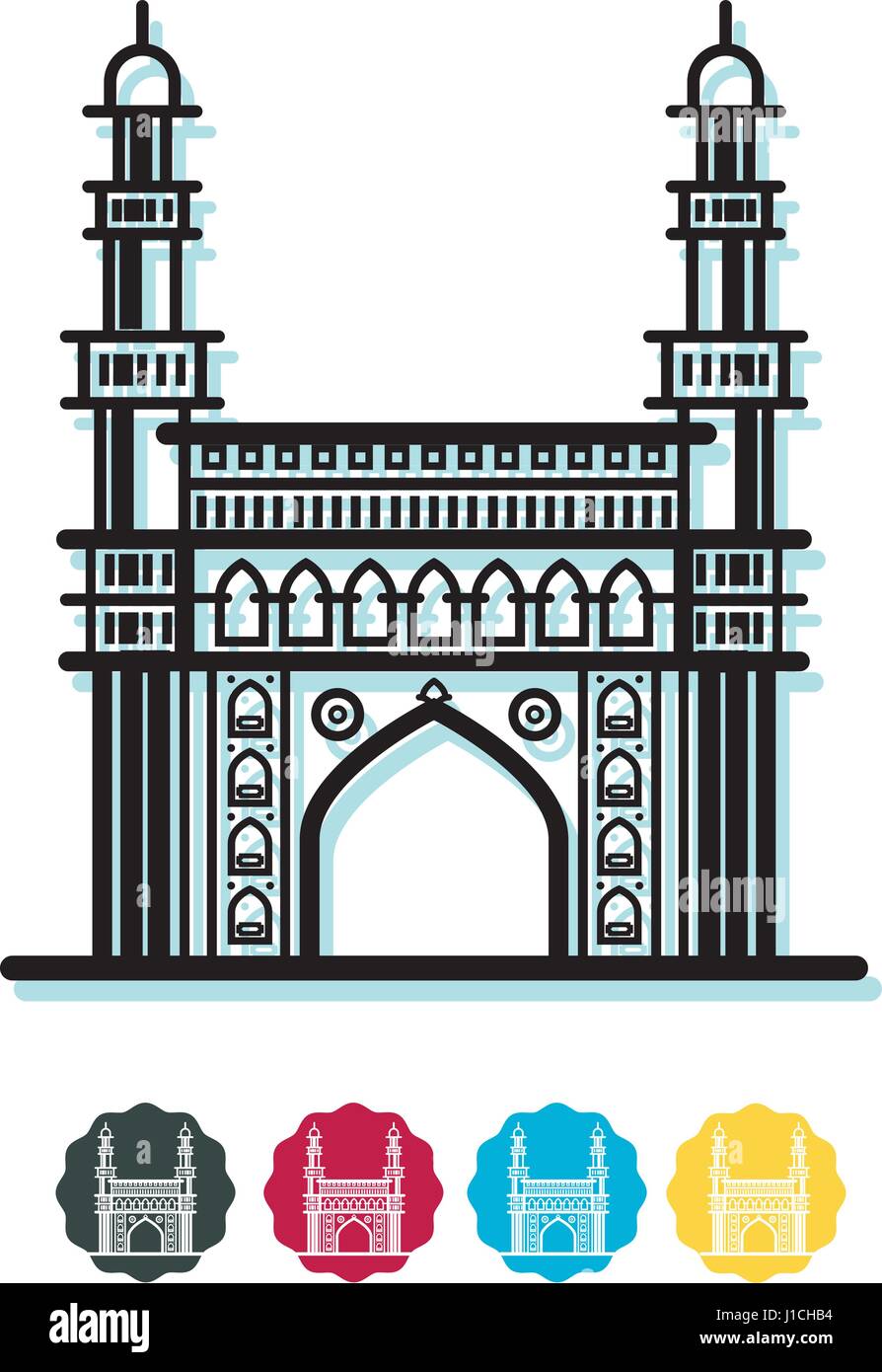 Charminar Logo Vector
