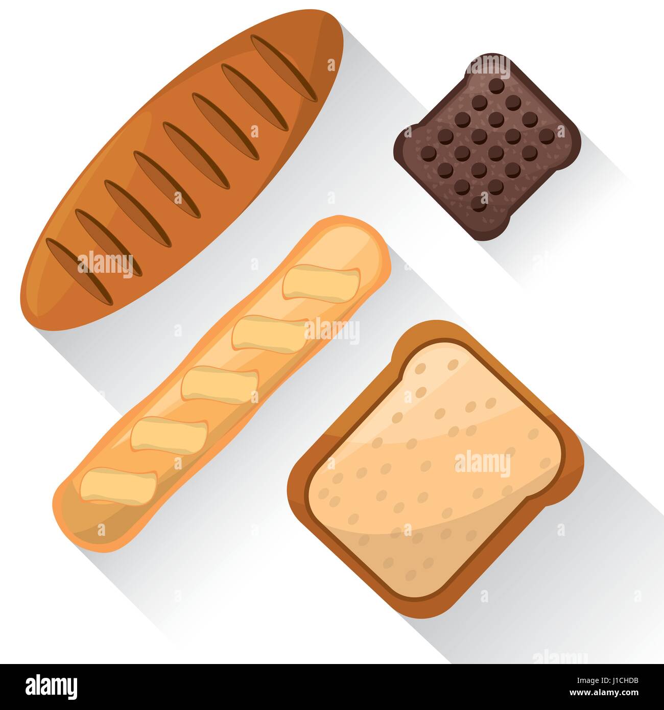 Bakery pastry products various Stock Vector Images - Alamy