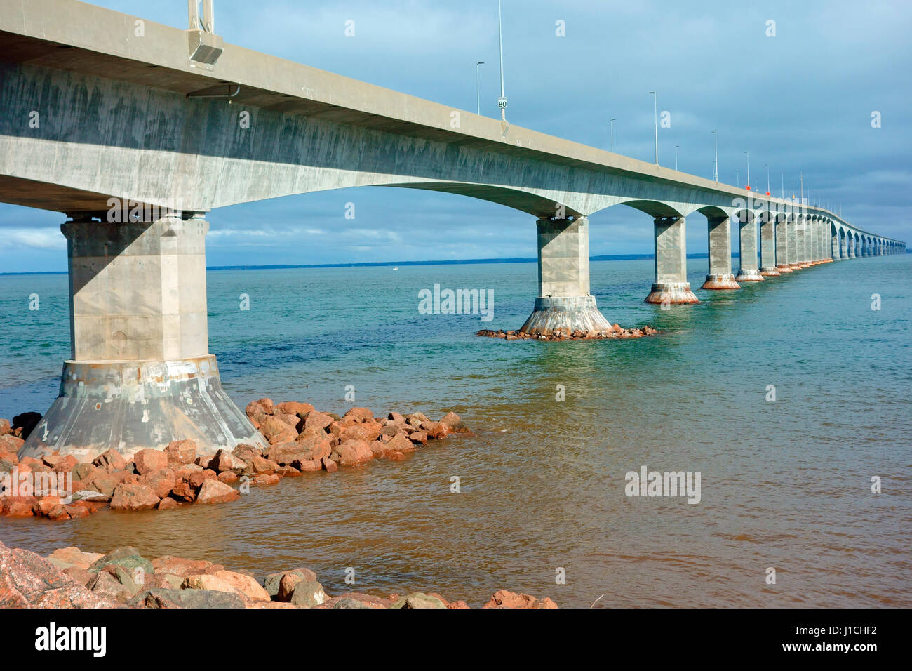 Confederation bridge canada longest bridge hi-res stock photography and ...