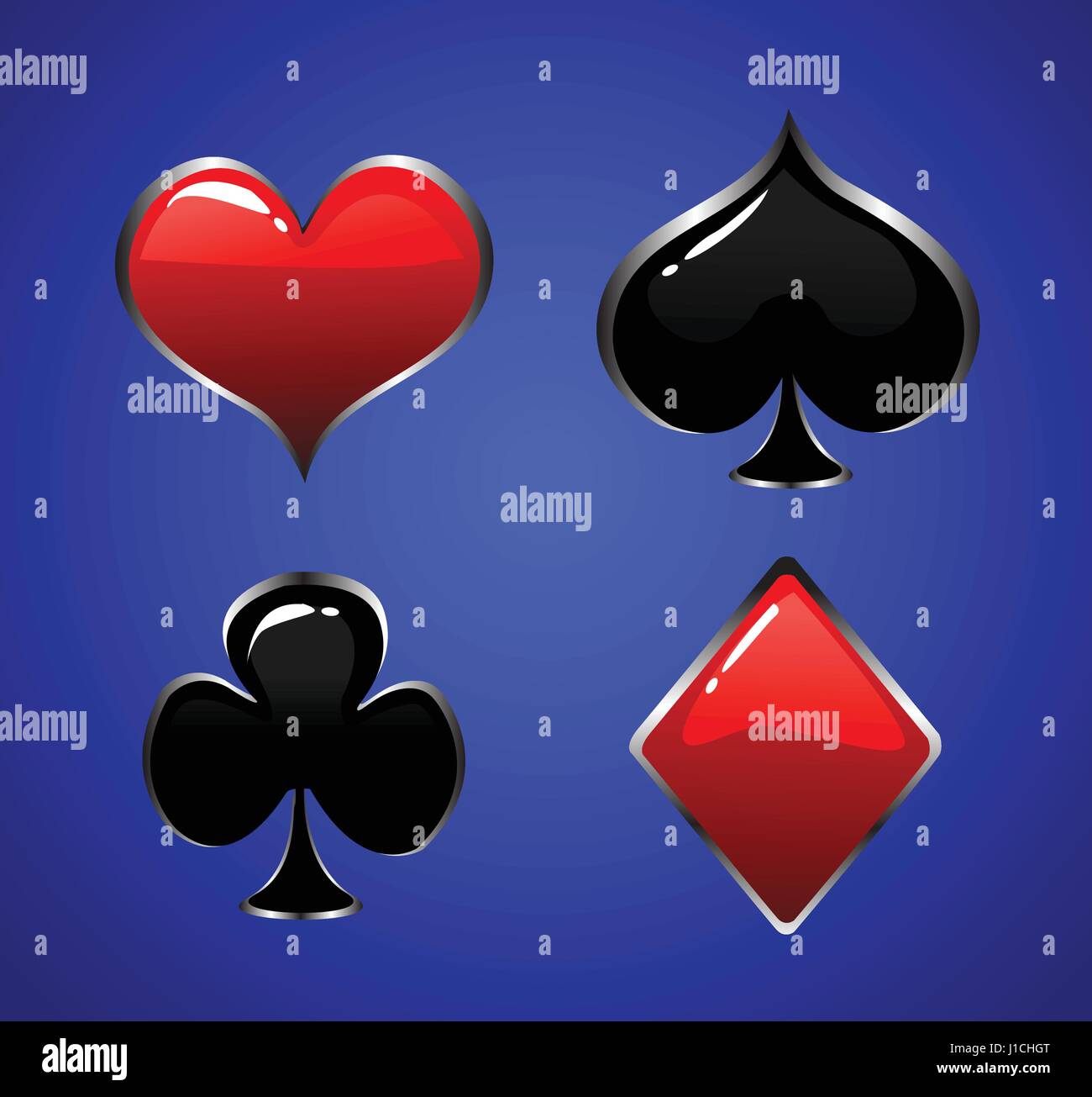 vector retro card suits Stock Vector Image & Art - Alamy