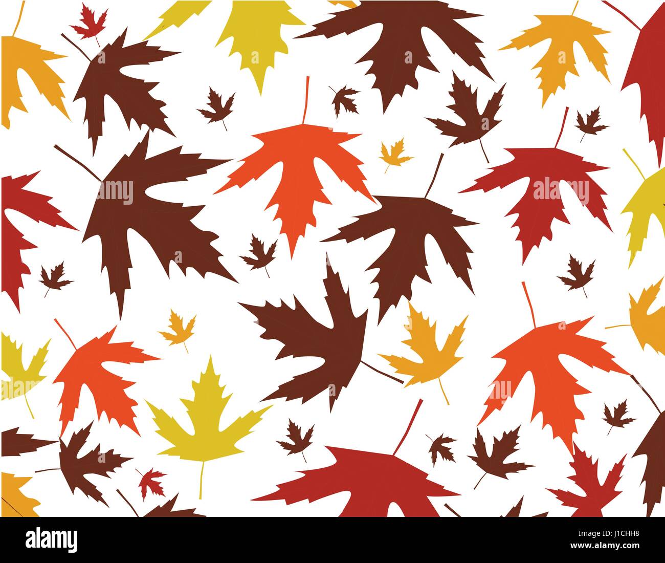 Autumn leaves vector illustration Stock Vector Image & Art - Alamy