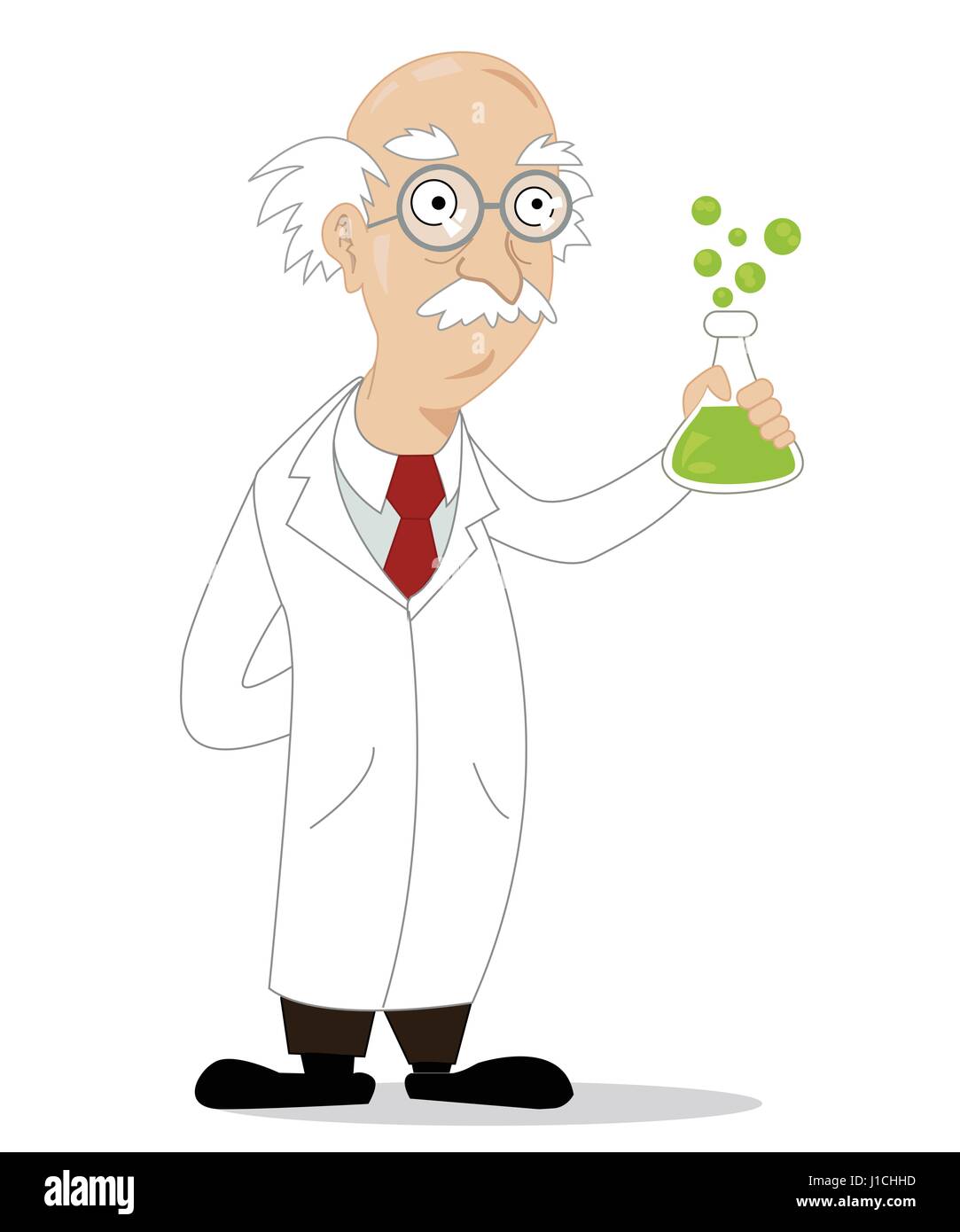 funny cartoon scientist Stock Vector Image & Art - Alamy