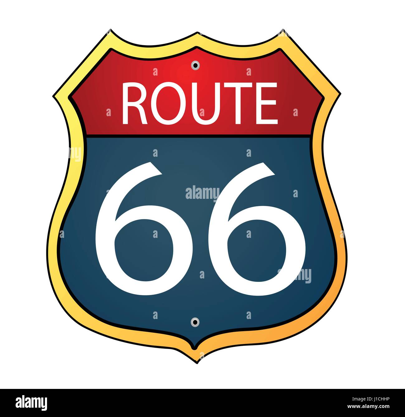 Glossy route sixty six icon Stock Vector Image & Art - Alamy