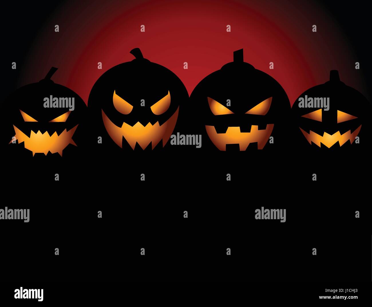 Halloween Party Background with Pumpkins Stock Vector Image & Art - Alamy