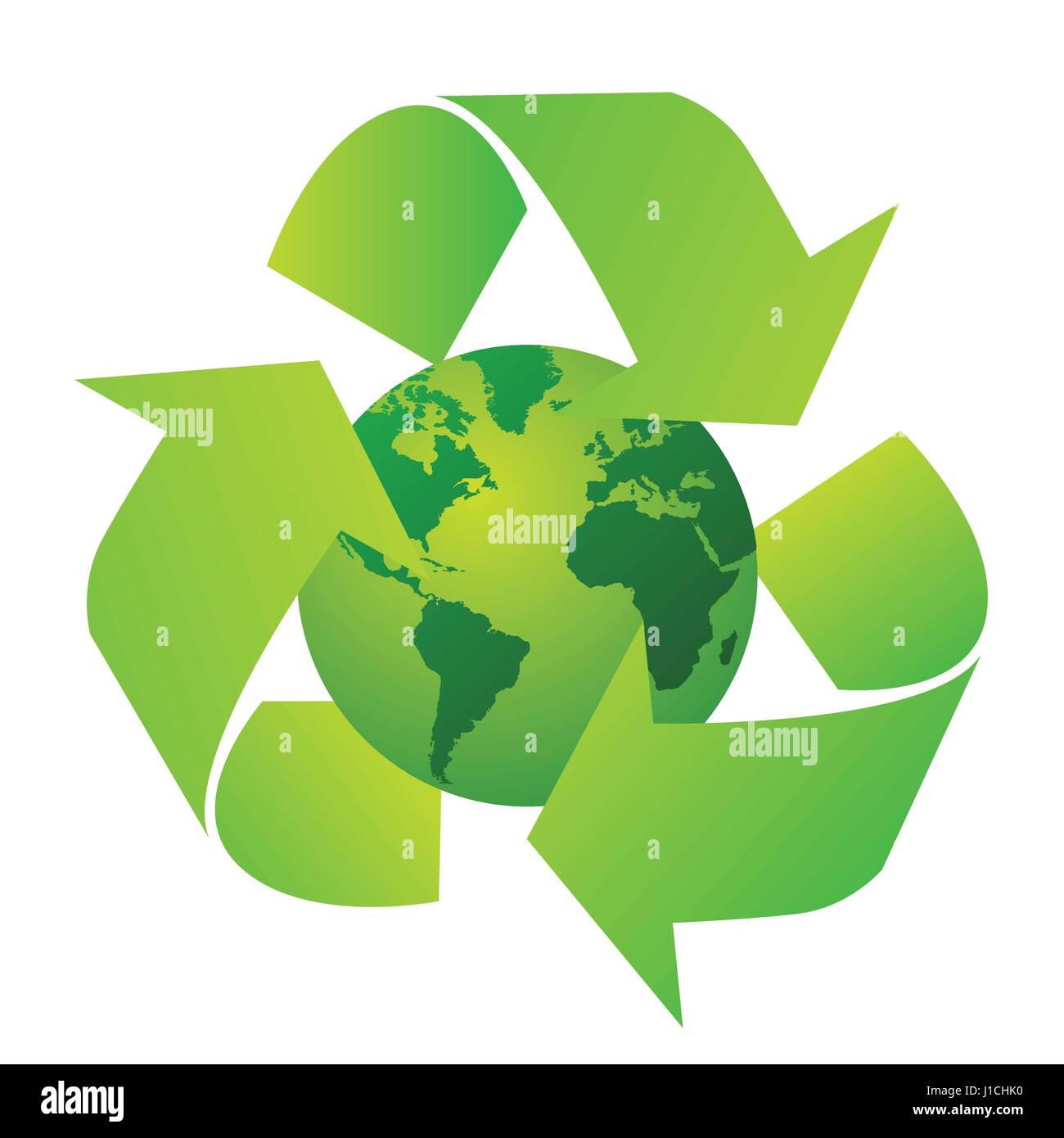 World globe earth recycle signs hi-res stock photography and images - Alamy
