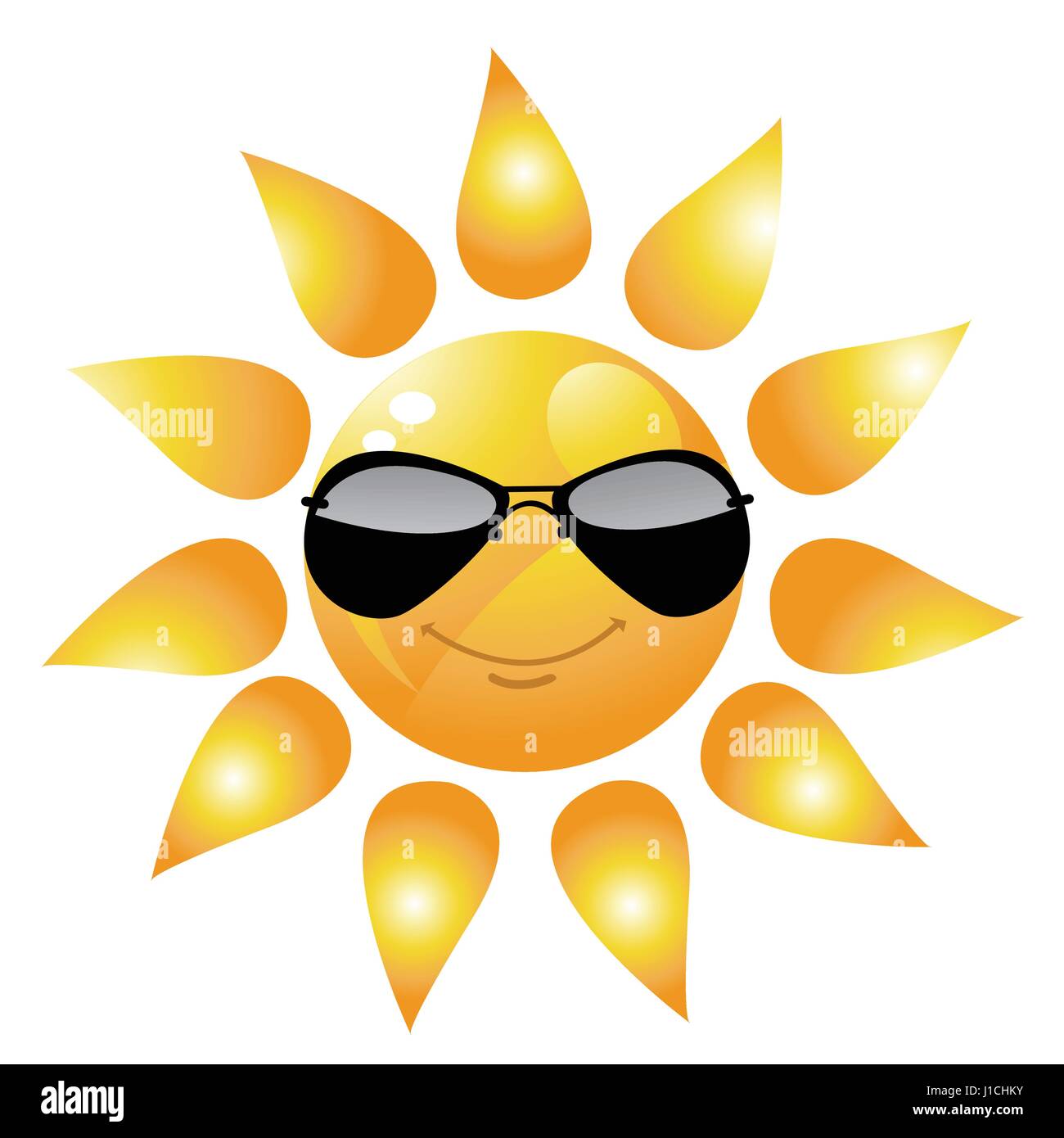 Vector Cartoon Sun Character Stock Vector Image & Art - Alamy