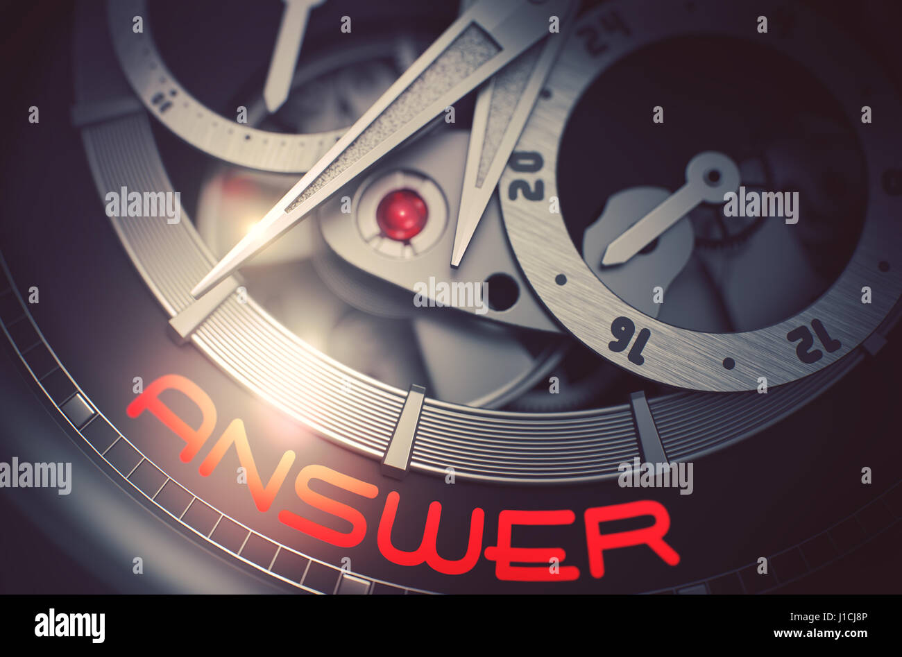 Answer on Luxury Men Wrist Watch Mechanism. 3D Stock Photo - Alamy