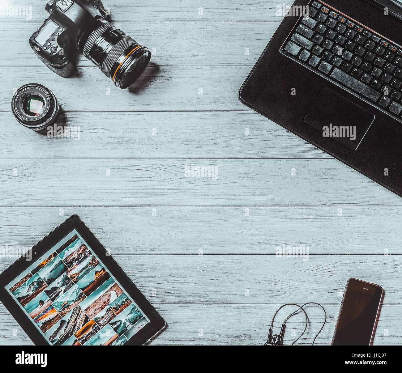 Camera Photography Design Studio Editing Concept Stock Photo - Alamy