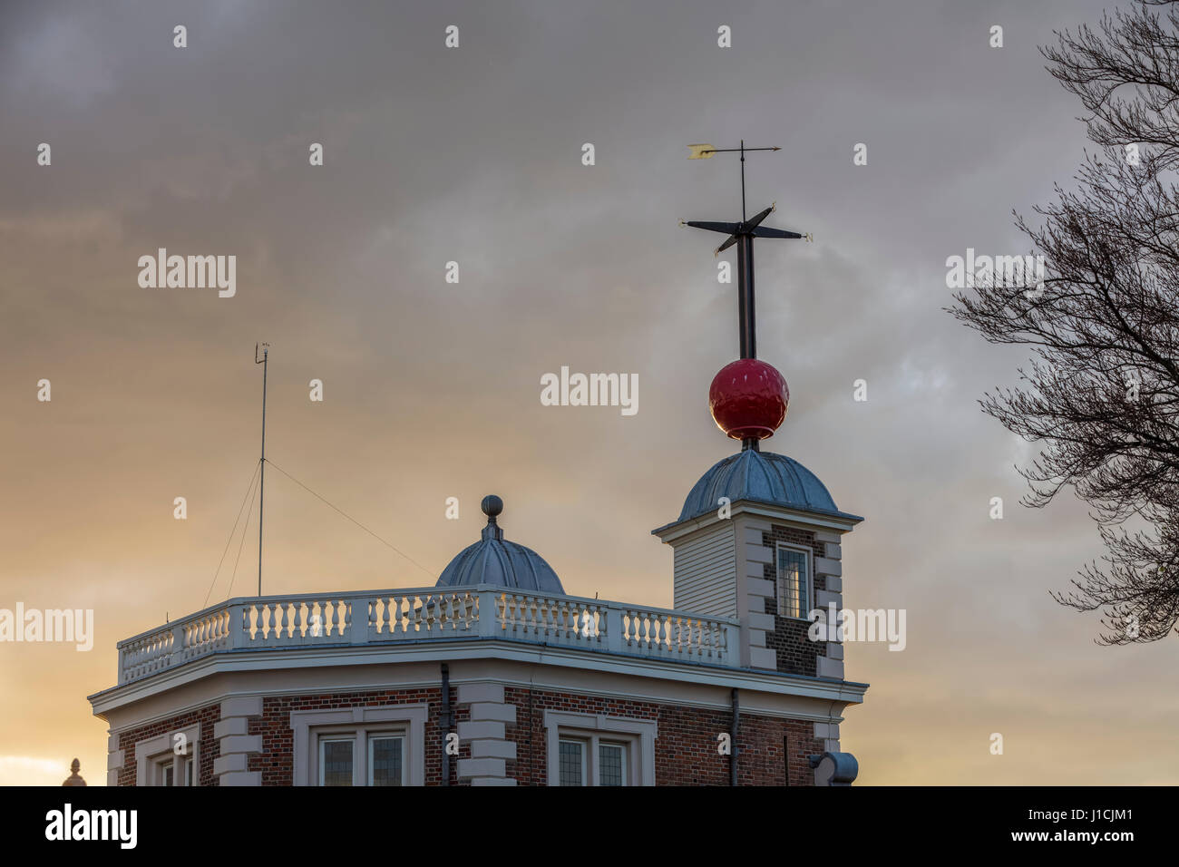Roof of Flamstead House in Greenwich at Sunset Stock Photo - Alamy