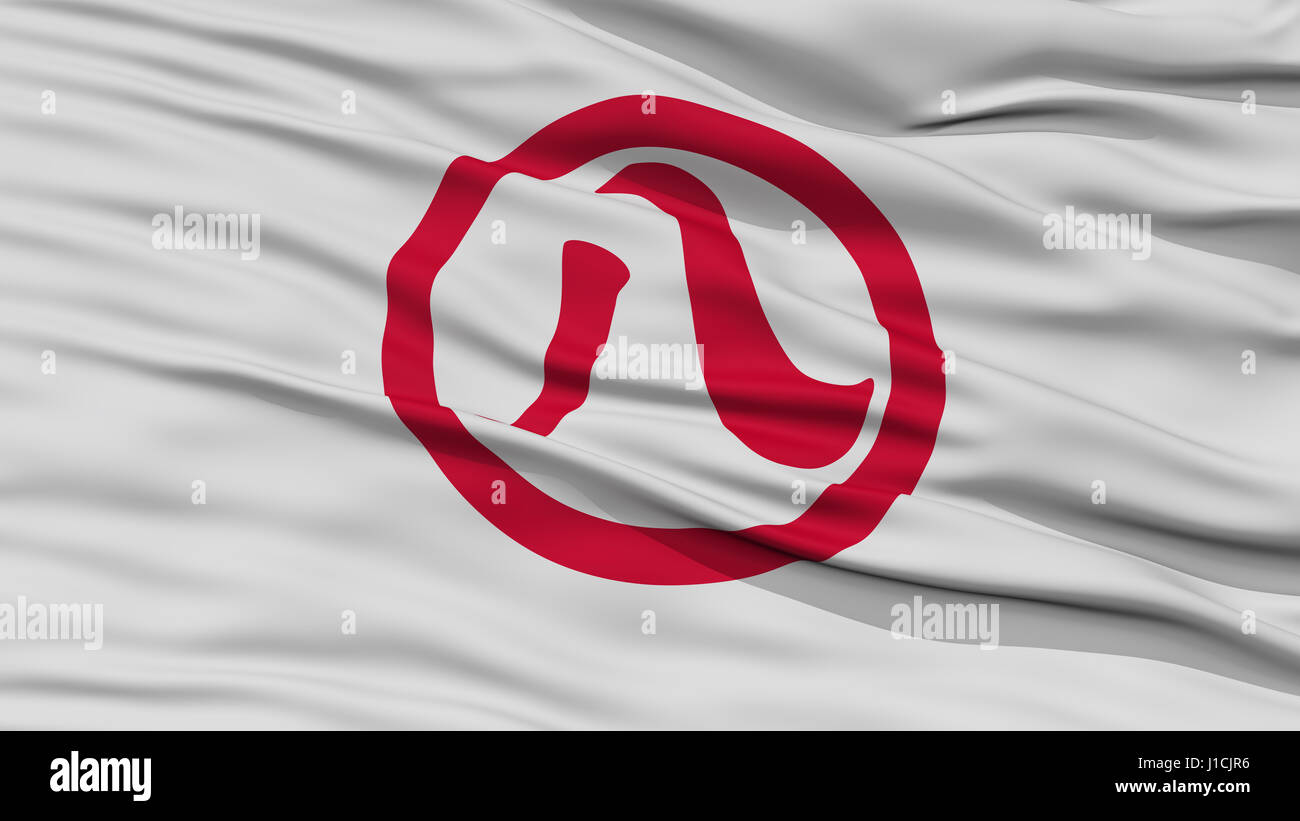 Closeup of Nagoya Flag, Capital of Japan Prefecture Stock Photo - Alamy