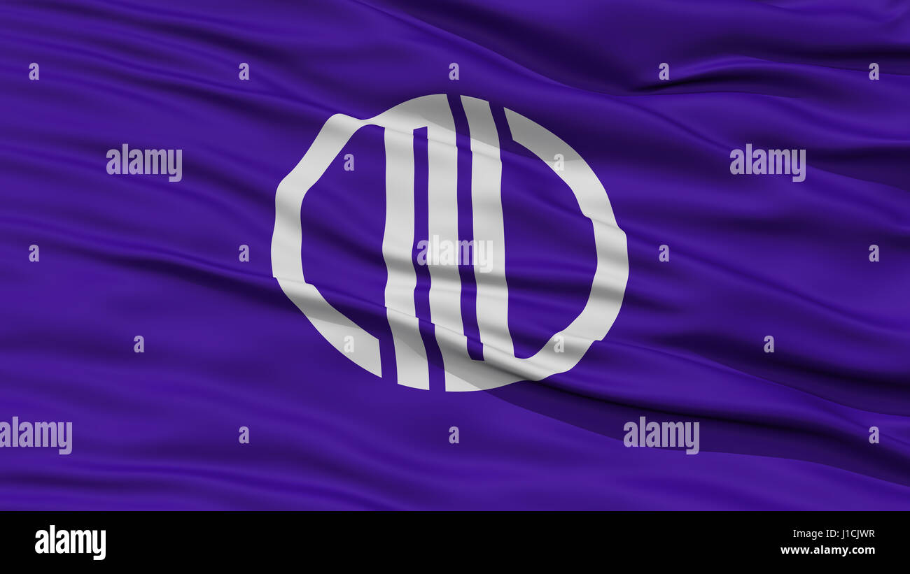 Closeup of Sendai Flag, Capital of Japan Prefecture Stock Photo - Alamy