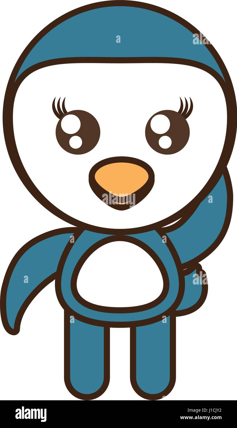 cute penguin toy kawaii image Stock Vector Image & Art - Alamy