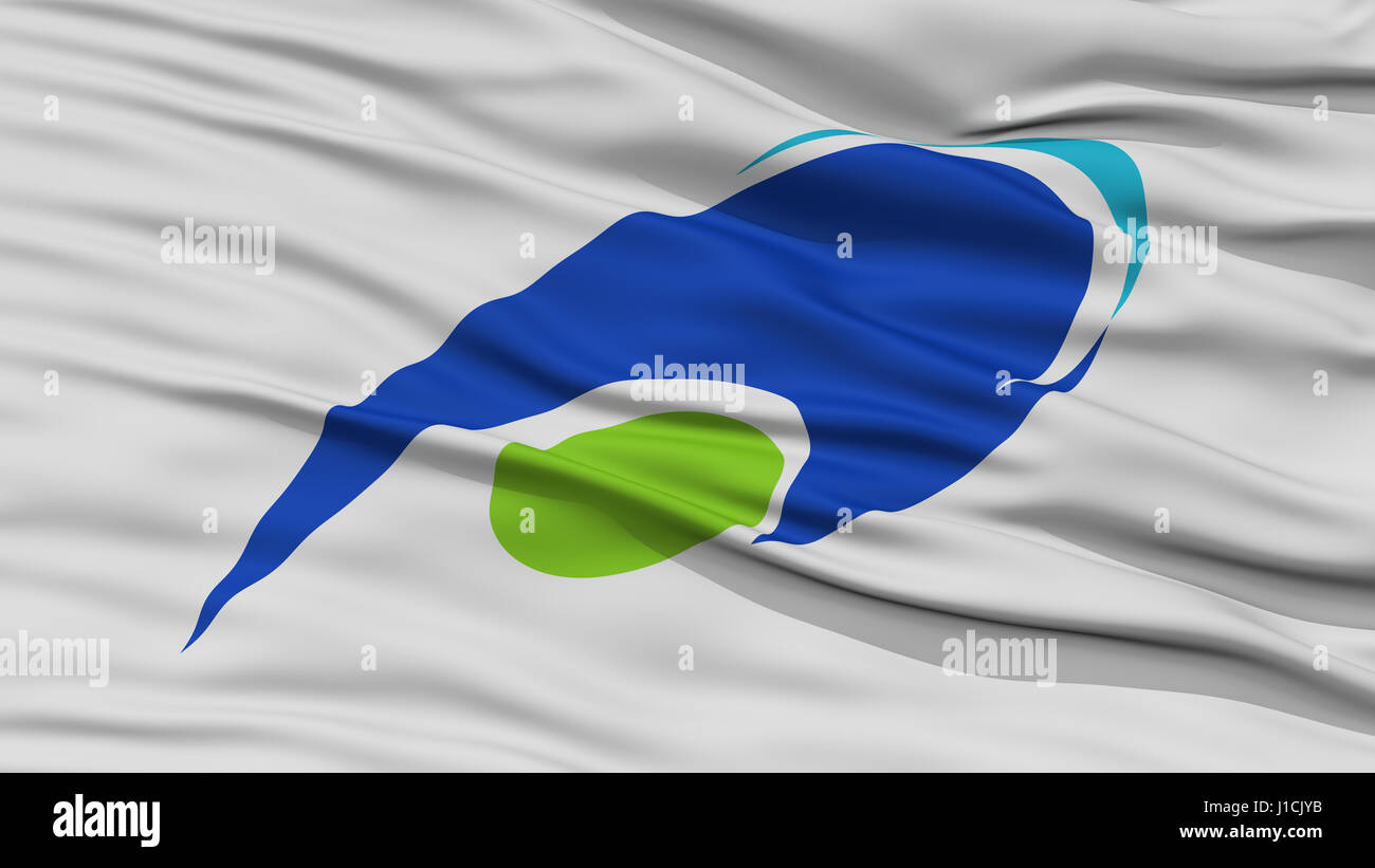 Closeup of Tsu Mie Flag, Capital of Japan Prefecture Stock Photo - Alamy