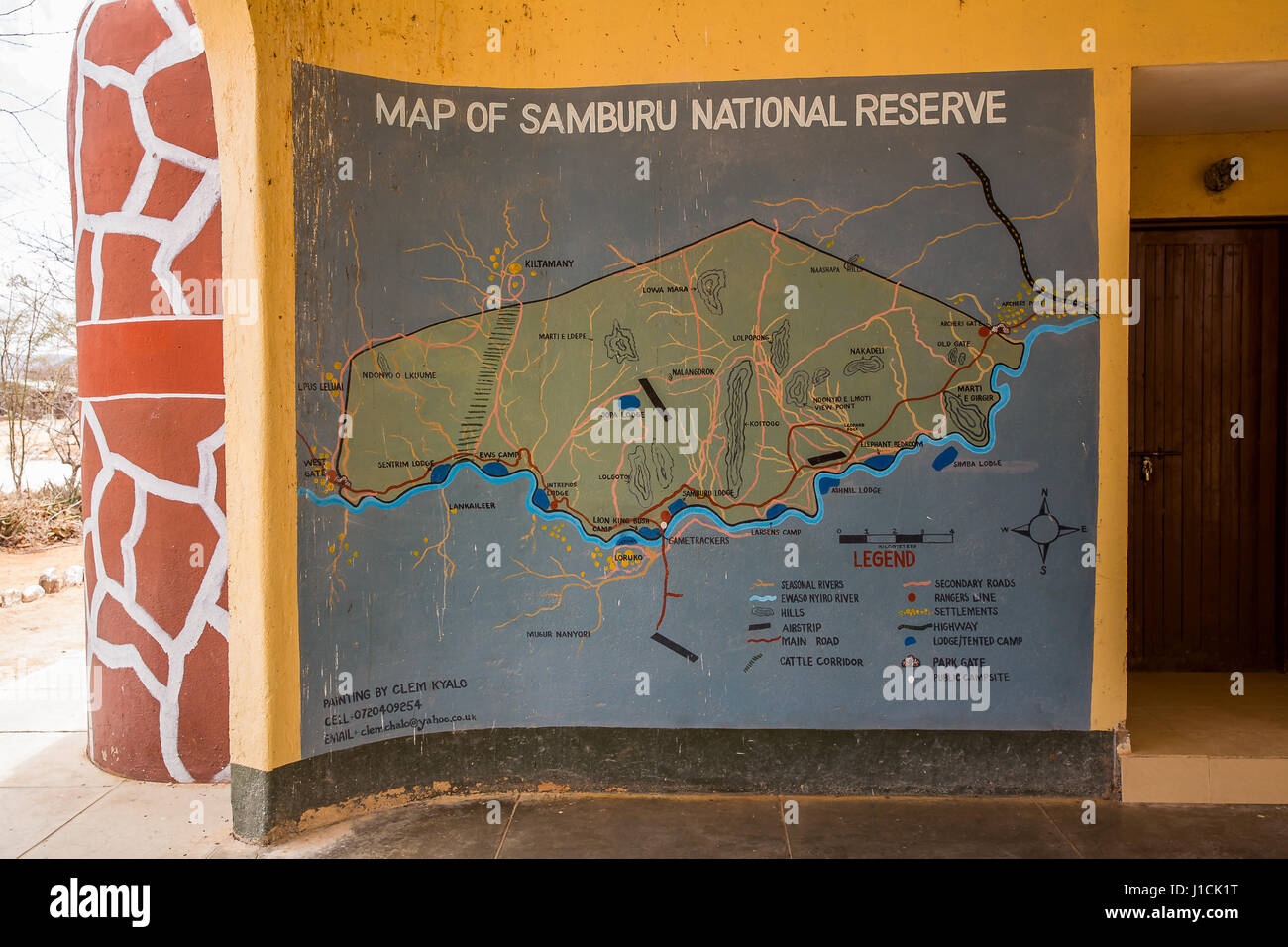 Samburu map hi-res stock photography and images - Alamy