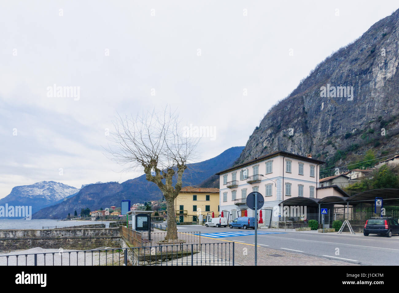 View of Lake Como at winter. Lombardy, Italy Stock Photo - Alamy