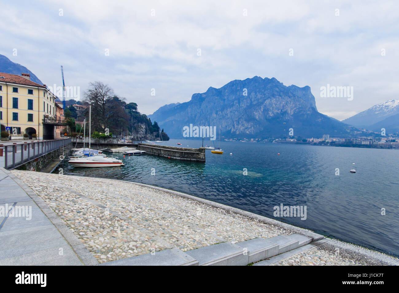View of Lake Como at winter. Lombardy, Italy Stock Photo - Alamy