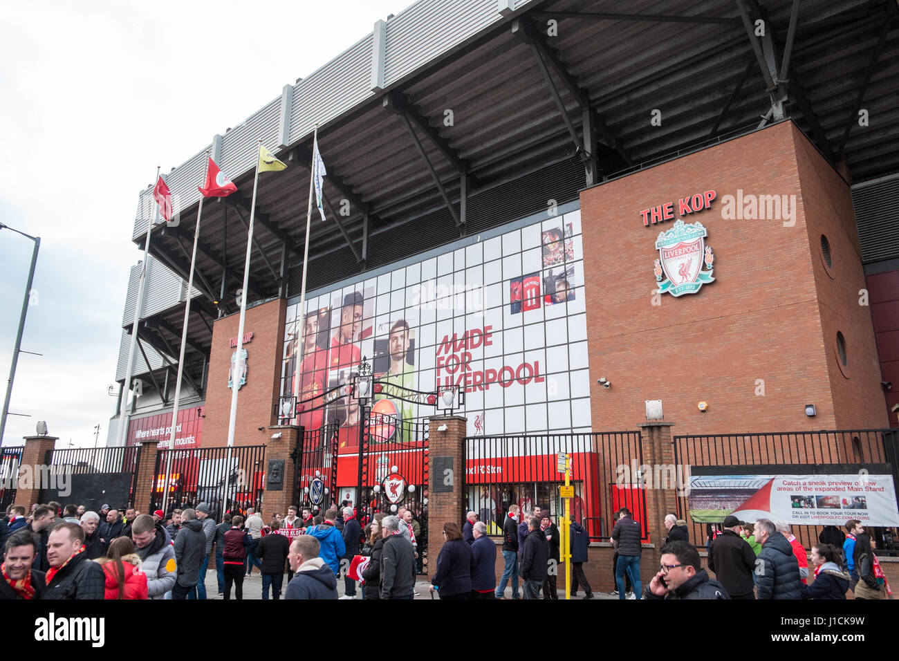 Anfield stadium night hi-res stock photography and images - Alamy