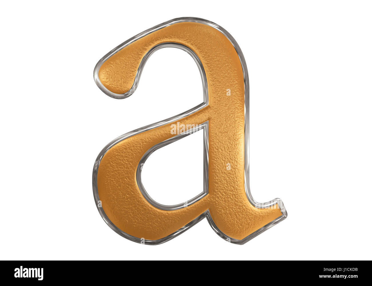 Lowercase letter A, isolated on white, with clipping path, 3D ...