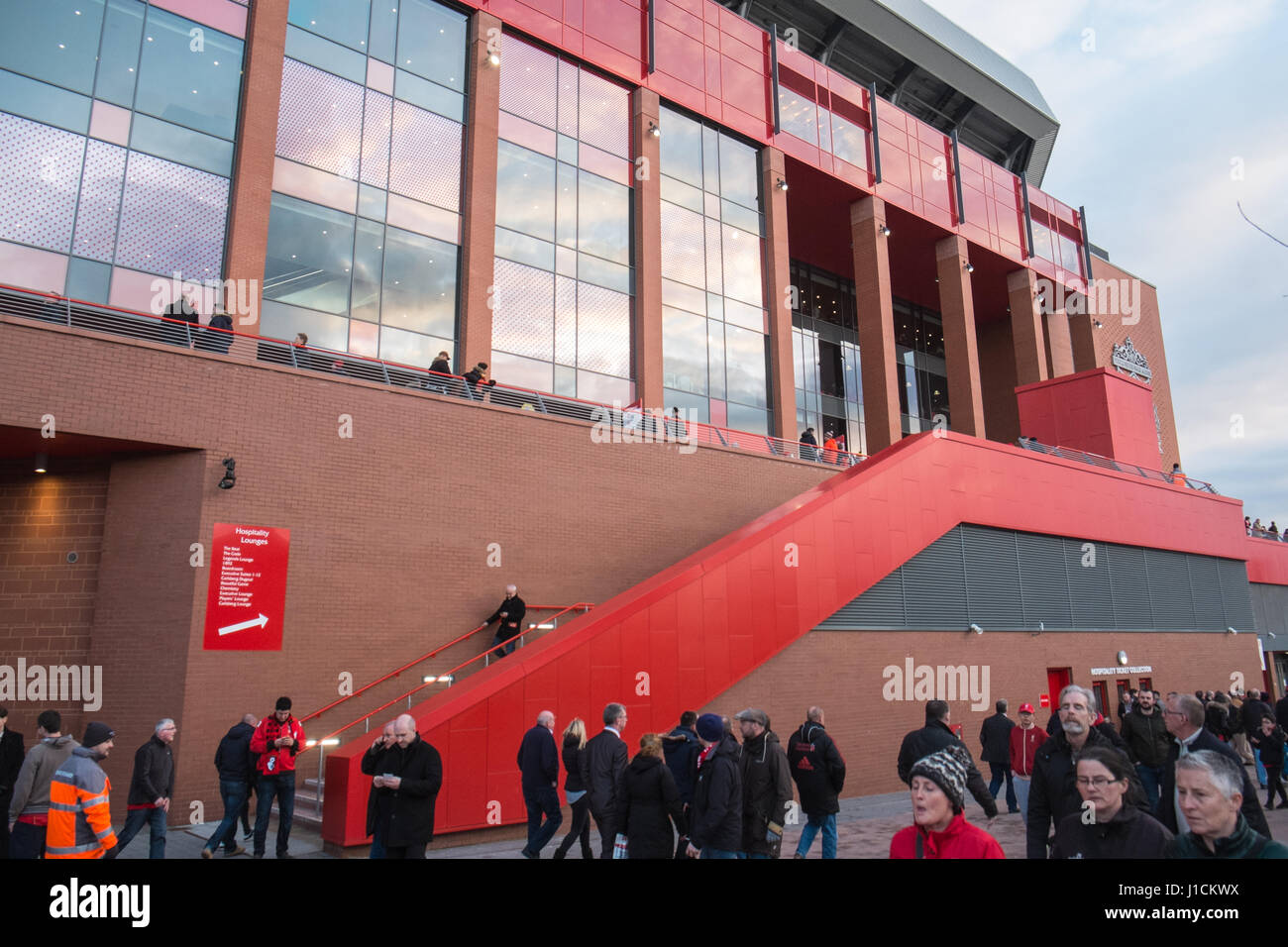 Anfield stadium night hi-res stock photography and images - Alamy