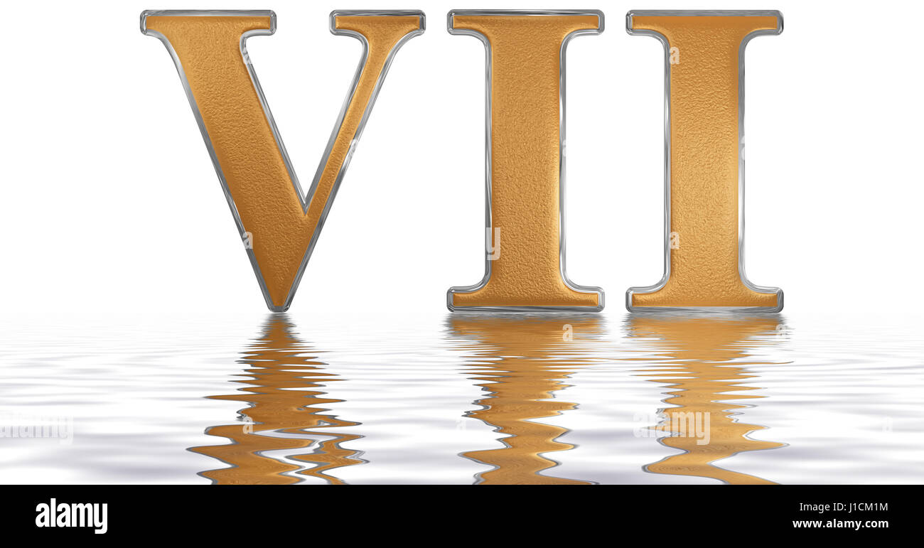 Roman numeral vii seven isolated hi-res stock photography and images ...