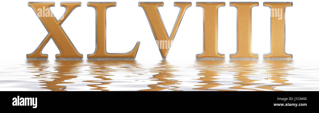 Roman numeral xlviii hi-res stock photography and images - Alamy