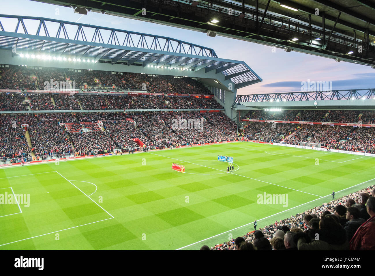 Anfield stadium night hi-res stock photography and images - Alamy
