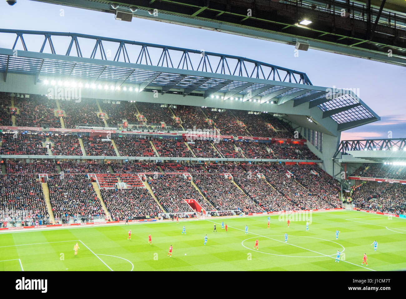 Anfield stadium night hi-res stock photography and images - Alamy