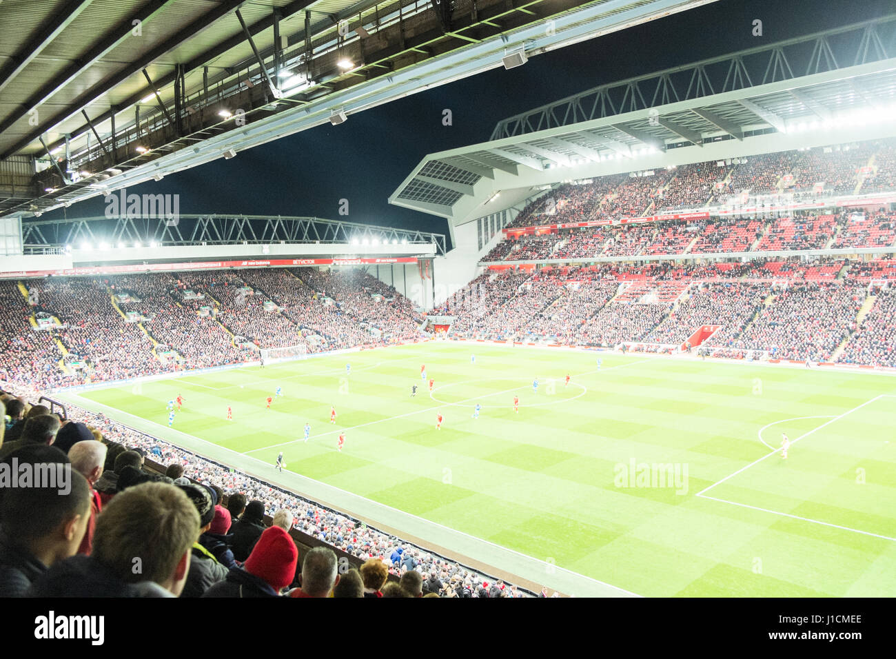 Anfield stadium night hi-res stock photography and images - Alamy