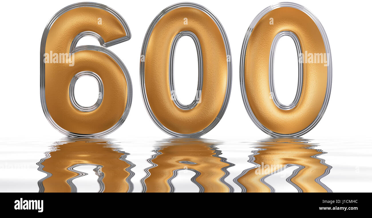 3d number 600 hi-res stock photography and images - Alamy