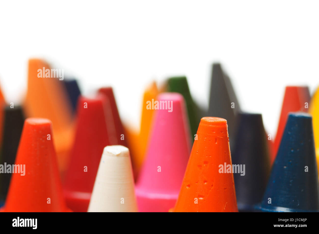 A closeup shot of different color of crayons Stock Photo - Alamy